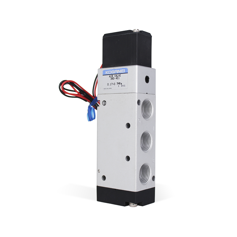 Electroválvula 5 vías 2 posiciones, puertos de 1/4" KOGANEI 380-4E1-24VDC | EquiposYahn